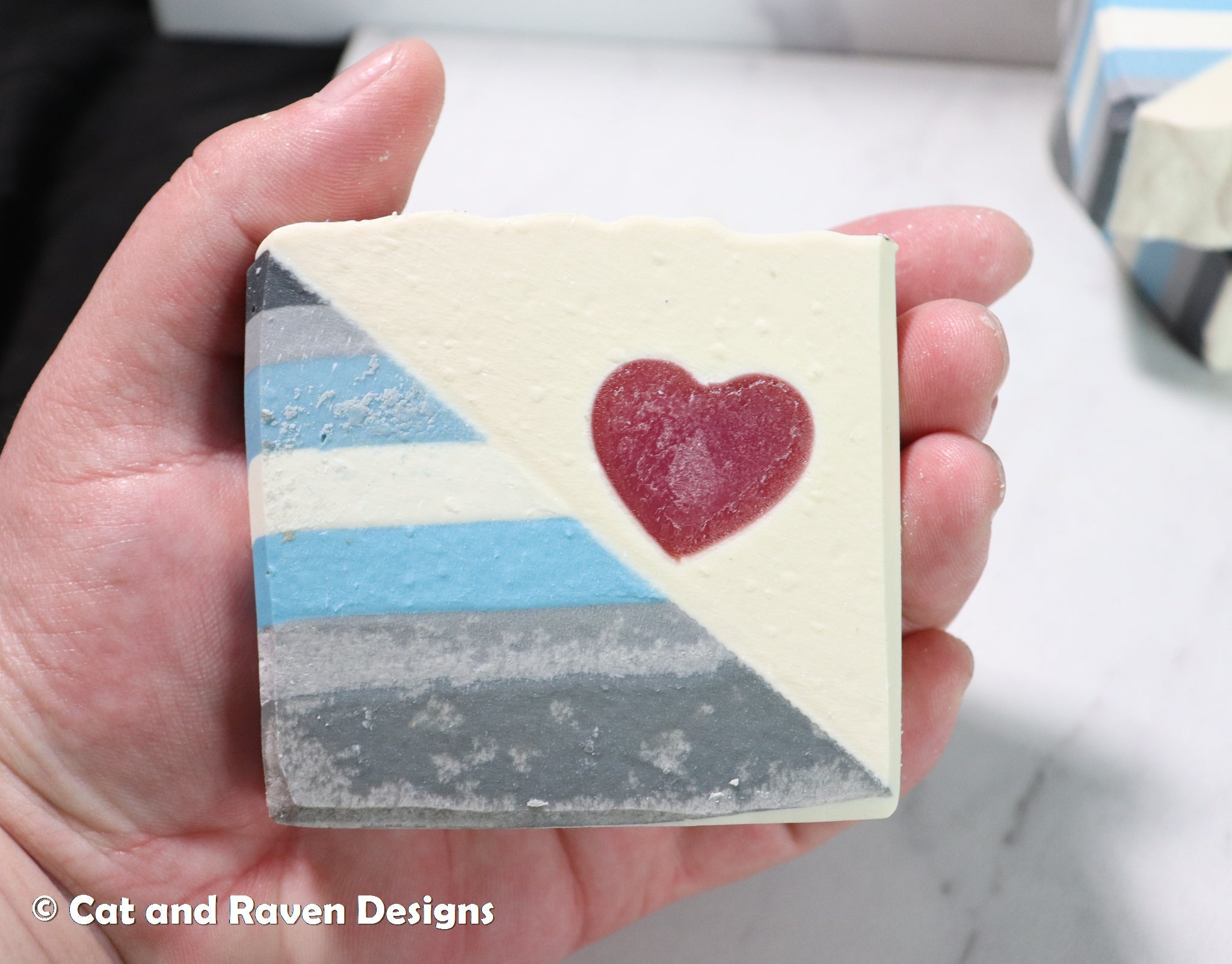 Demi God (demiboy pride flag) soap – Cat and Raven Designs Soap